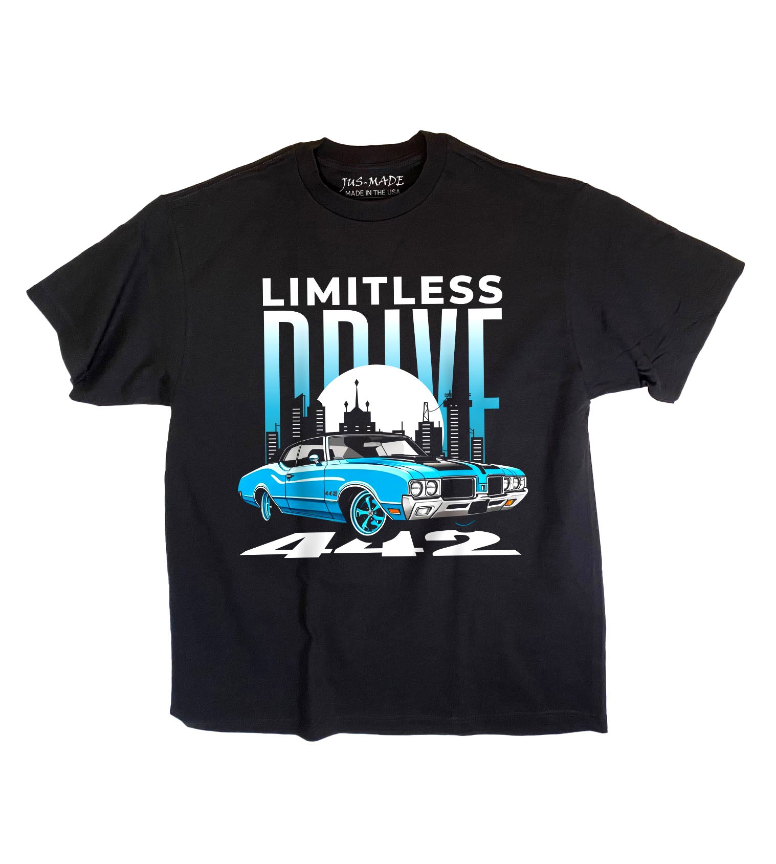 LIMITLESS DRIVE 442 Cutlass 1972 T-Shirt – Jus-Made Designs